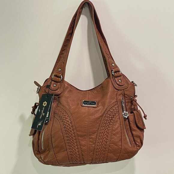 Angel Kiss | Bags | Nwt Angel Kiss Caramel Shoulder Bag With Slouchy ...